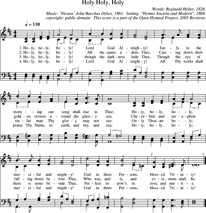 Open Hymnal Project: Holy, Holy, Holy Open Hymnal Project: Holy, Holy, Holy